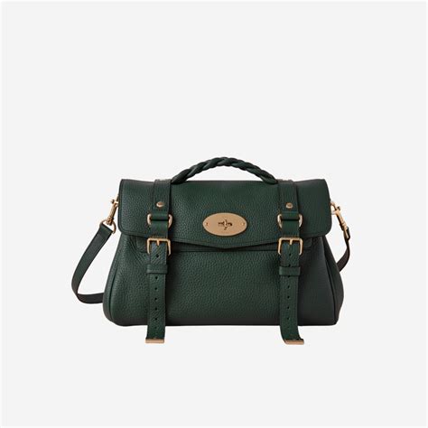 멀버리 헤비 그레인 알렉사 멀버리 그린 Mulberry Kream