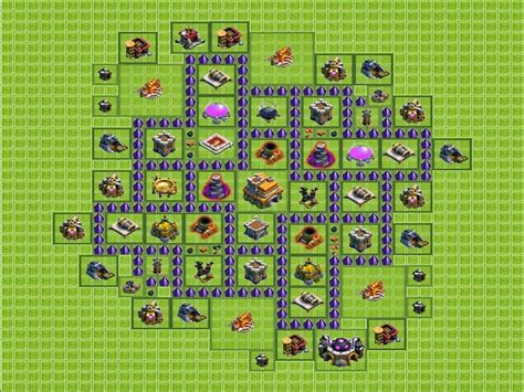 LAYOUTS CLASH OF CLANS CV 7