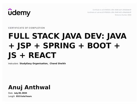 Anuj Anthwal On Linkedin Finally I Got My Certificate For Full Stack