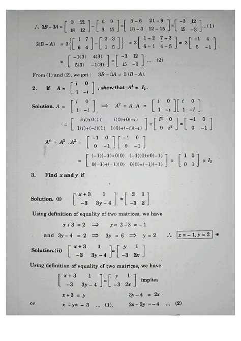 SOLUTION: Matrix and determinant 1 - Studypool