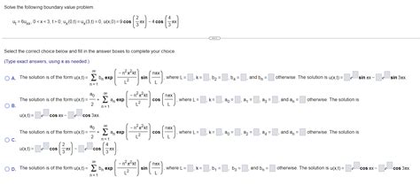 Solved Solve The Following Boundary Value Problem
