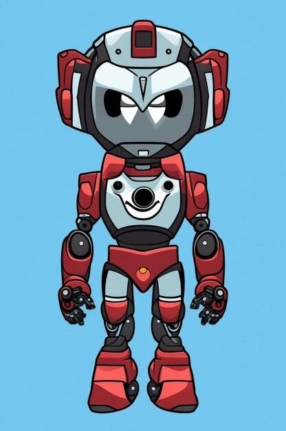 Premium Ai Image 2d Robot Design Skillfully Drawn To Bring A Touch Of