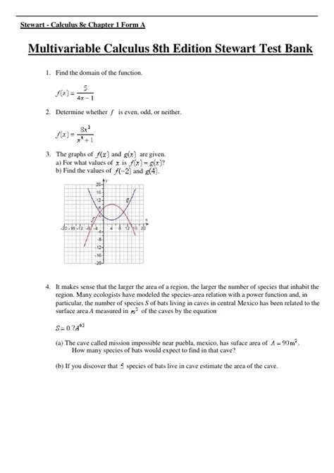 Test Bank For Multivariable Calculus 8th Edition Stewart All Chapters Full Complete 2023