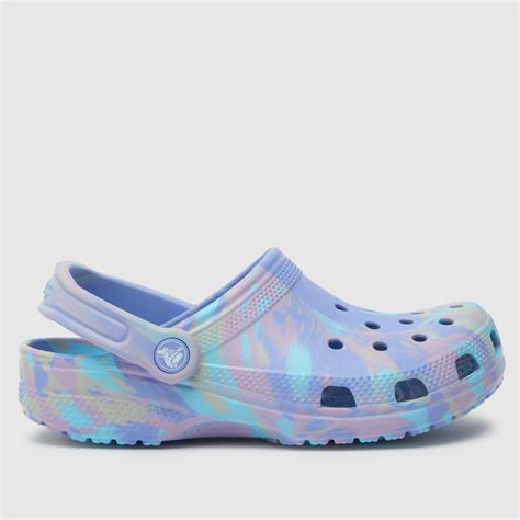Crocs Purple Classic Clog Marble Girls Youth Sandals Shoefreak