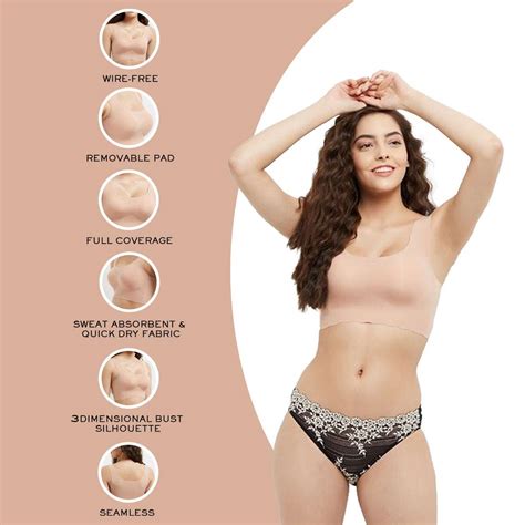 Buy Gococi Padded Non Wired Full Coverage Seamless T Shirt Bra Beige