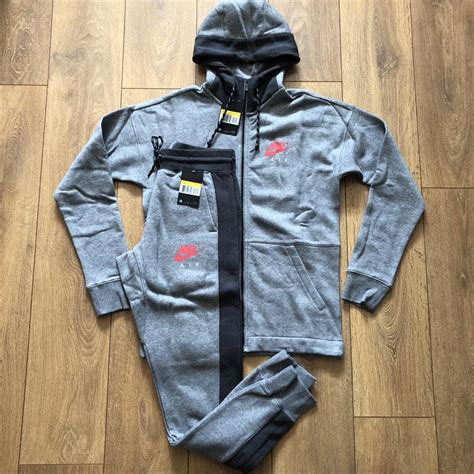 Nike Tracksuit Nsw Grey And Darker Grey Styling Depop