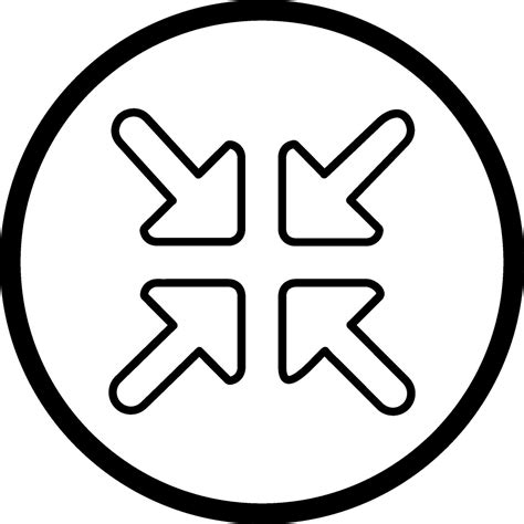 Reduce Arrow Vector Icon 41064150 Vector Art At Vecteezy