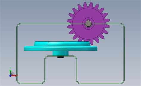 螺旋单齿齿轮机构 SOLIDWORKS 2015 模型图纸下载 懒石网