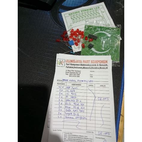 Jual Paket Rangkaian Module Circle Running Led Komponen Dengan Ic 4017 Shopee Indonesia