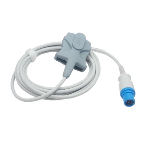 Reusable Adult Silicone Soft Spo2 Sensor 7 Pin For Siemens Drager