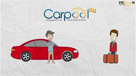 Carpooling Animated Video 2d Explainer Animated Video Youtube