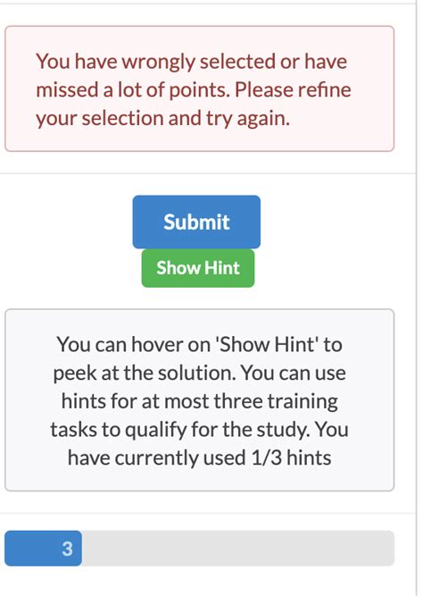 Move Show Hint Button To Below The Message Make Click Instead Of Hover