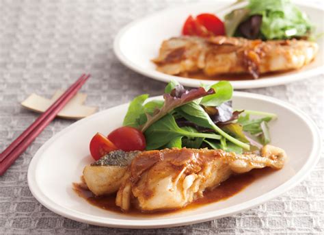 レシピ詳細たらのガーリックソテー ごまソースがけ美味食彩平和堂のweb Cooking Cardメニュー