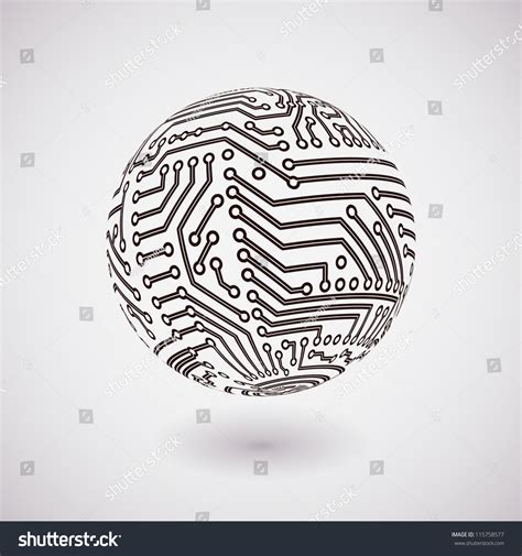 Vector Circuit Board Sphere 115758577 Shutterstock