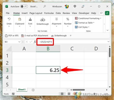 How To Divide In Excel
