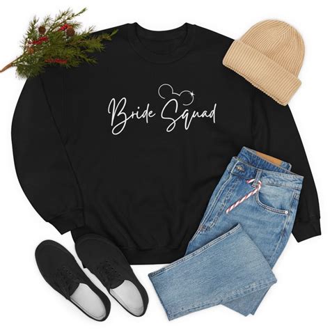 Bride Squad Crewneck Sweater Disney Inspired Bride Squad Sweater