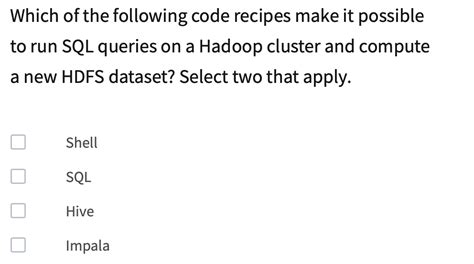 Solved Which Of The Following Statements About Dataiku