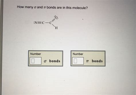 Solved How Many Sigma And Pi Bonds Are In This Molecule