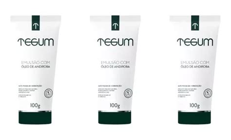 Kit 3 Emulsão Tegum Creme Hidratante C óleo De Andiroba Frete grátis