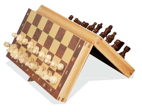 Multipurpose 11 8 Magnetic Wooden Folding Chess Set Game Board