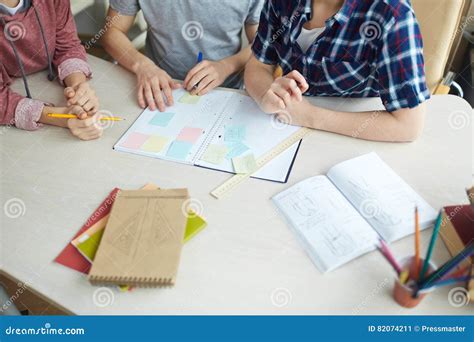 Doing Assignment Stock Image Image Of College Designer 82074211