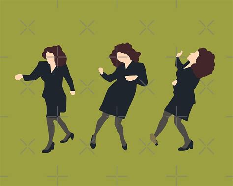 Elaine Dancing Original Green By Thefilmartist Redbubble