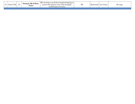 Rundown Excel Pdf