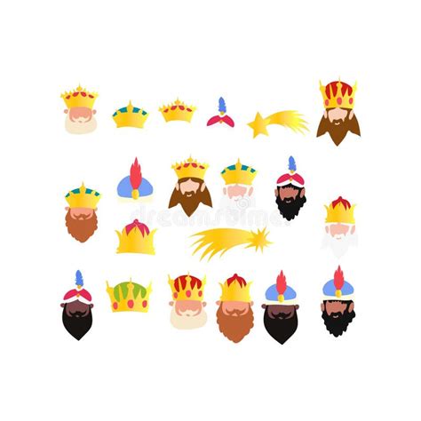 Los Tres Reyes Magos Free Vector Illustration Stock Vector