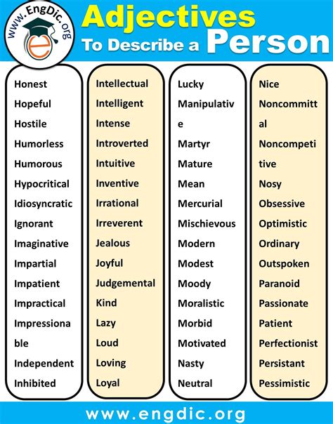 Adjectives To Describe A Show