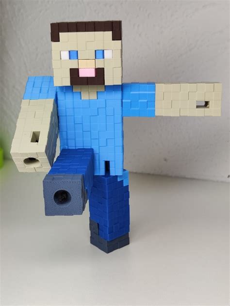 Стив из майнкрафт 15 см майнкрафт стив Minecraft Plastika3d