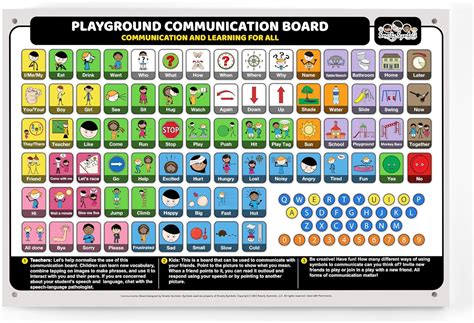 Smarty Symbols School Playground Communication Board For
