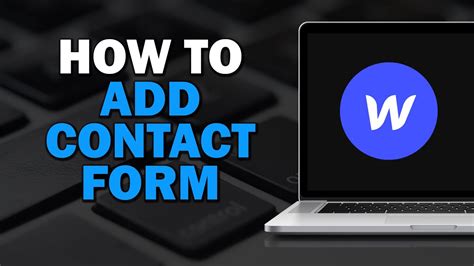 How To Add Contact Form To Webflow Quick Tutorial YouTube