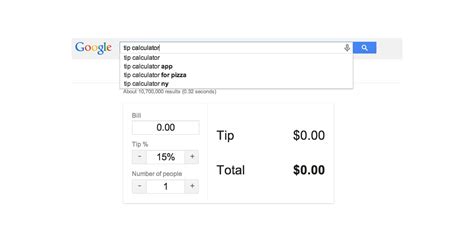Calculate A Tip Things You Can Do On Google POPSUGAR Tech Photo 13