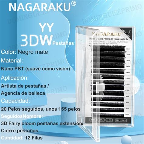 Blíster Nagaraku Pestanas Autofloracion Mink 3d W Barbie Meses Sin