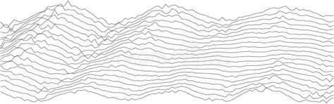Abstract Monochrome Wave Patterns For Minimalist Design Projects And