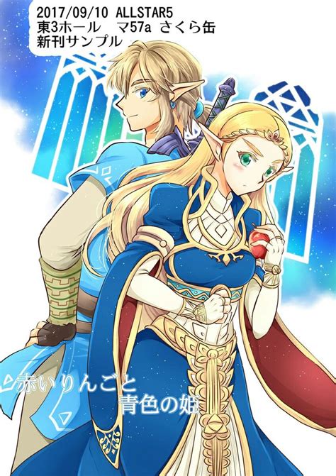 Zelda X Link Botw Mavischan Legend Of Zelda