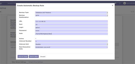 Automatic Backup Odoo Appsgate Odoo Gold Partner United Arab Emirates