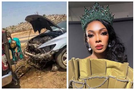 Miss Tourism Nigeria Ebere Joy And Brother Involved In A Ghastly Auto Crash Celebrities Nigeria