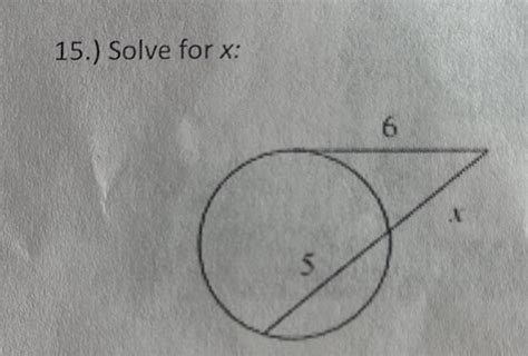 Solved Solve For X Chegg Com