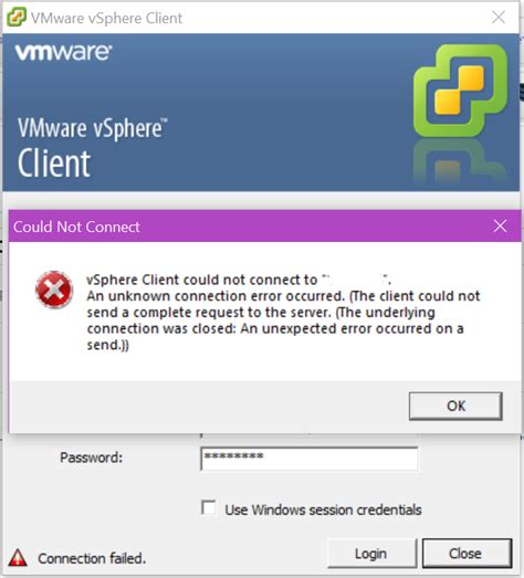 Couldnt Connect To Vcenter Appliance Using Vsphere Client Vmware Vsphere