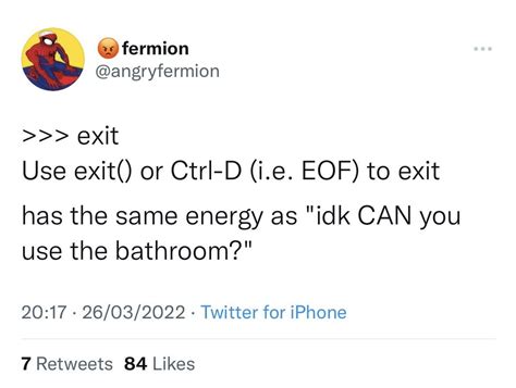 the python console experience programmerhumor
