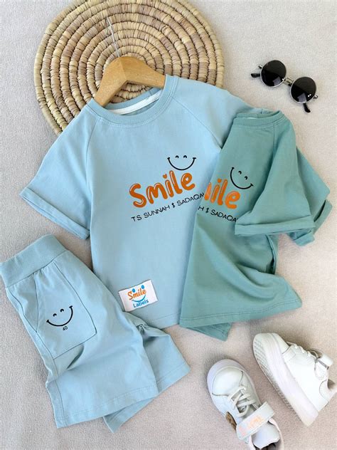 فروشگاه اینترنتی لباس بچه گانه کودک من تیشرت شلوارک عالیه اسمایل