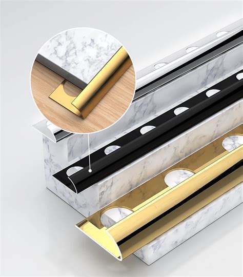 Stair Nosing Corner Edge Decorative Border Tile Stainless Steel Brush