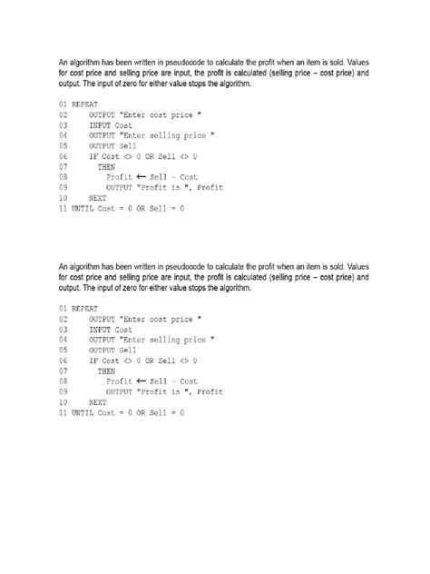 Pseudocode Pdf