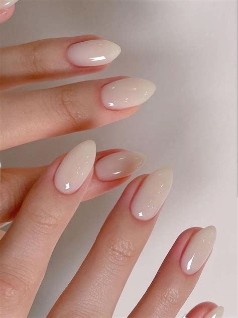 45 Elegant Milky White Nails With A Korean Minimalist Vibe Nail