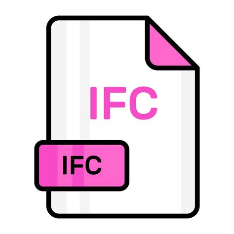 An Amazing Vector Icon Of Ifc File Editable Design 19941699 Vector Art