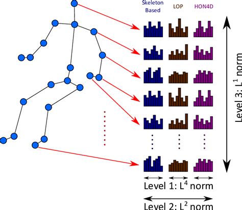 three levels of the proposed hierarchical mixed norm for multimodal
