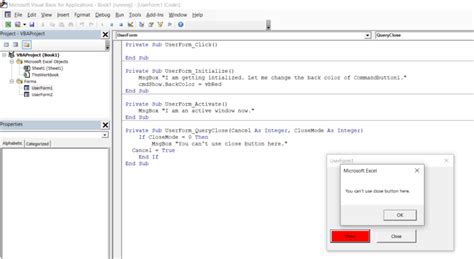 Userform Events In Vba Thedatalabs