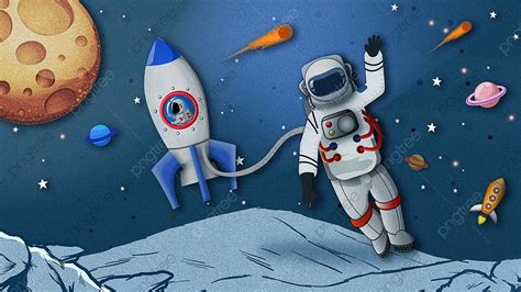 우주 비행사 별 탐험 일러스트 소음 근리 삽화 달 만화 손으로 그린 우주 일러스트 Pngtree 로열티 무료