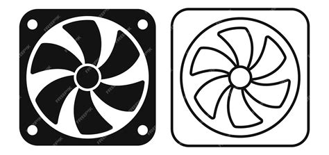 Premium Vector Exhaust Fan Fan Cooler For The Computer Vector